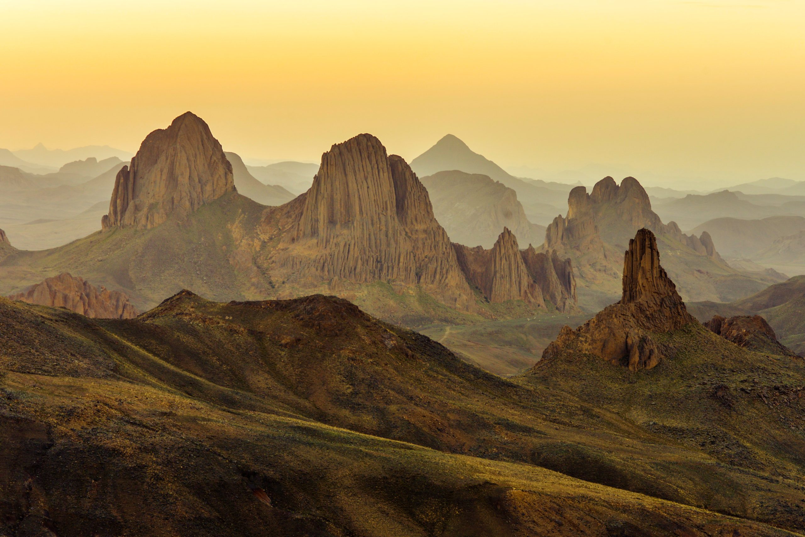 Exploring the Hoggar or Ahaggar Mountains in Algeria Exploring the Hoggar or Ahaggar Mountains in Algeria
