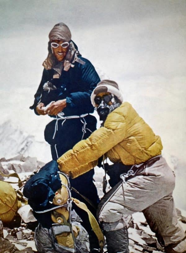 Sir Edmund Hillary and Tenzing Norgay, the first persons to climb to ...