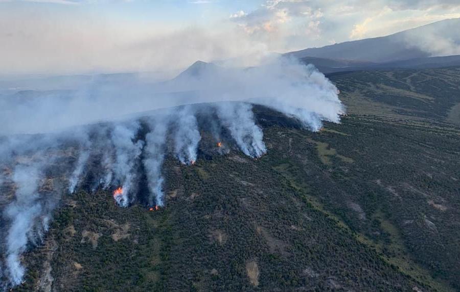 Forest fire rages on Mount Kenya, Africa's second highest peak