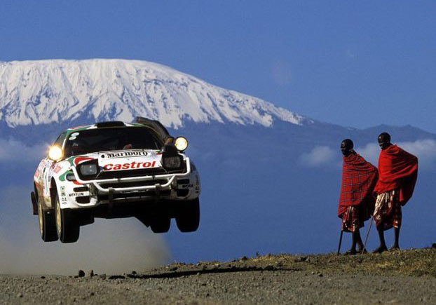 Snow-capped Kilimanjaro, flying safari rally car and amazed Maasai in ...